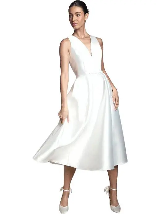 Coast Midi Wedding Dress With Pockets - Ivory