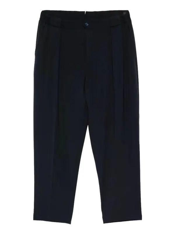L.B.M. 1911 Pleated Elasticated-waist Trousers - Blue