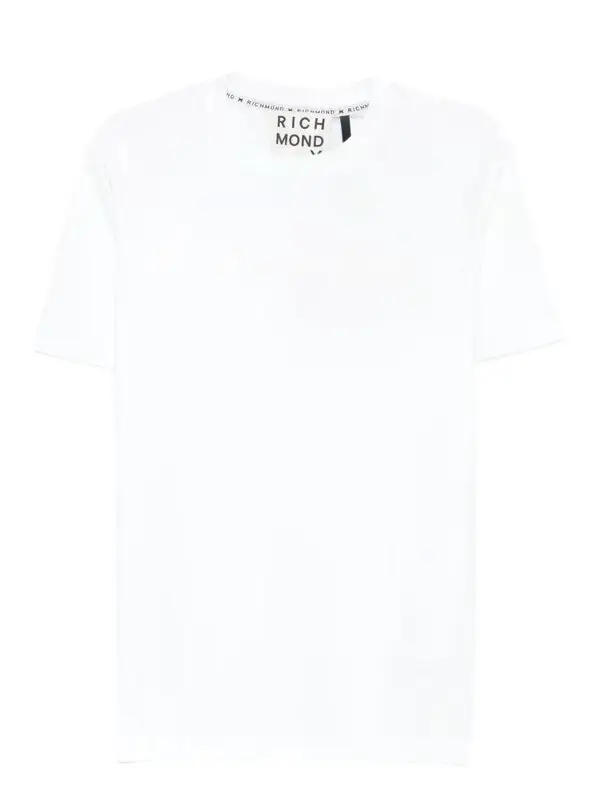 John Richmond Round-neck Short-sleeve T-shirt - White