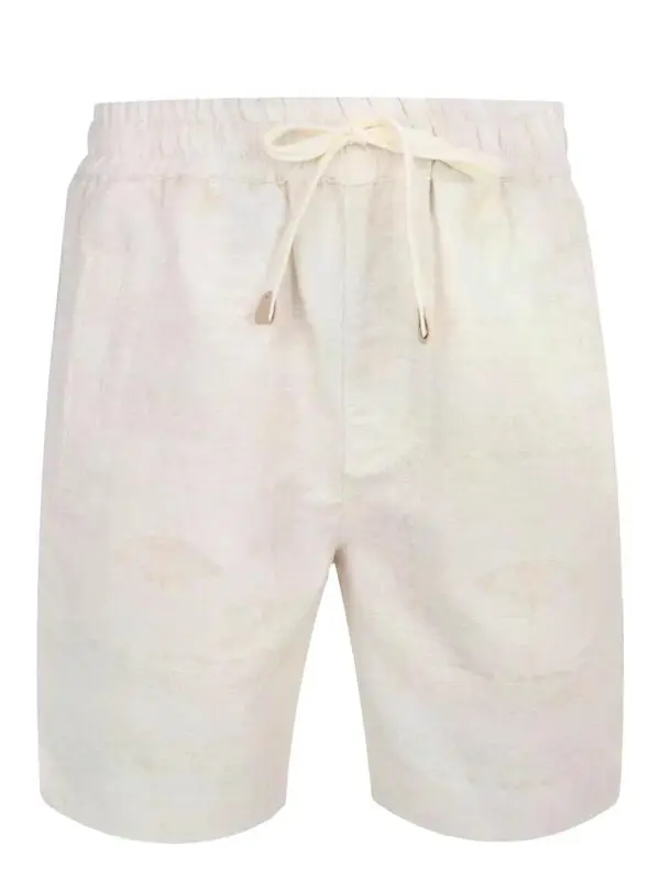 Eleventy Paisley-print Drawstring Shorts - Neutrals