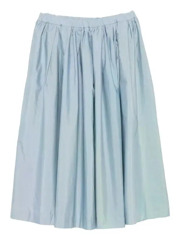 NINE:INTHE:MORNING Lilia Pleated Midi Skirt - Blue