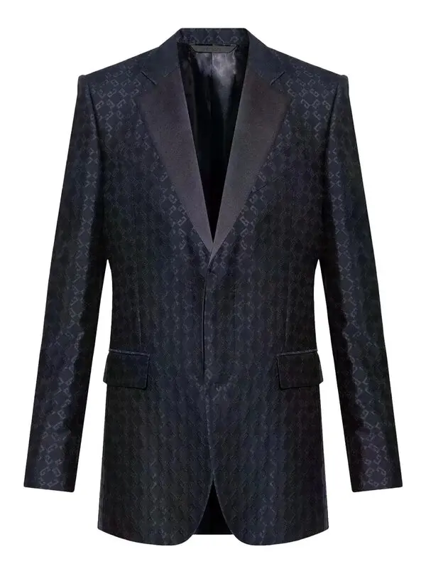 Givenchy Patterned-jacquard Blazer - Blue