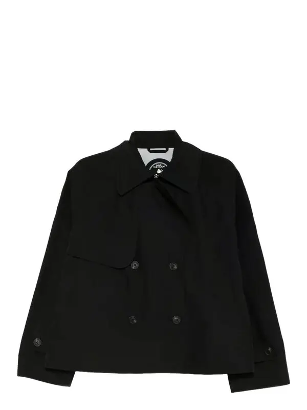 SAVE THE DUCK Curt Tabardo Double-breasted Coat - Black