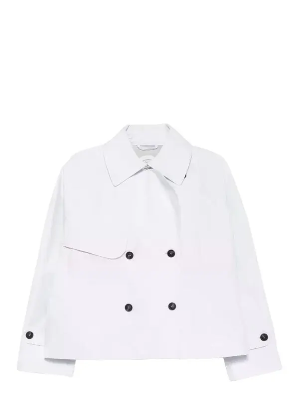 SAVE THE DUCK Curt Tabardo Double-breasted Coat - White