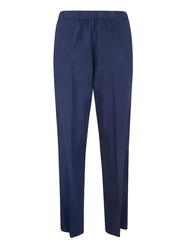 KILTIE Elasticated-waist Pressed-crease Trousers - Blue