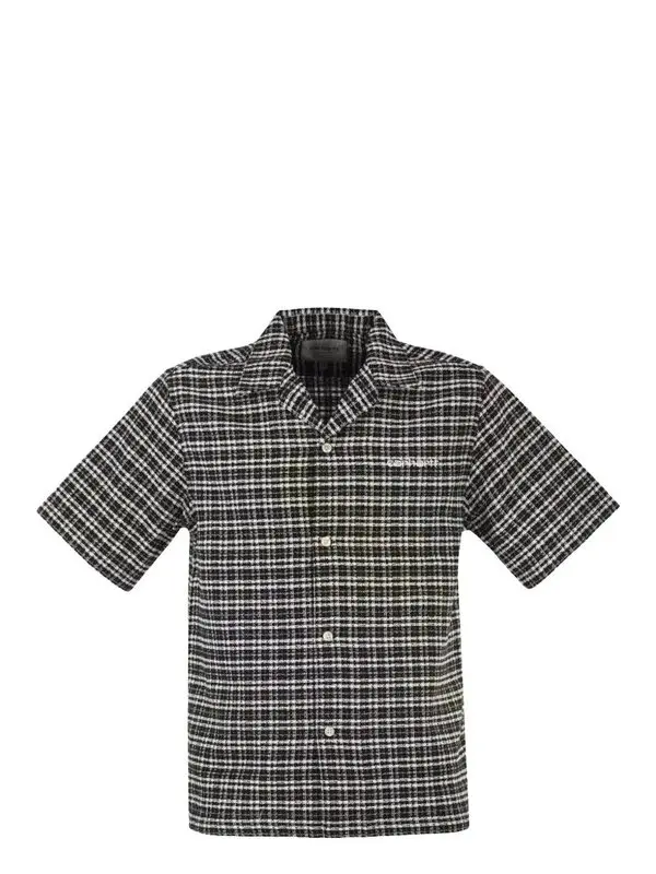 Carhartt Work In Progress Kander Checked Cotton Shirt - Black