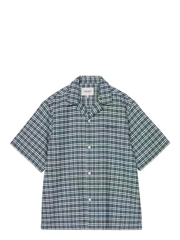 Carhartt Work In Progress Kander Checked Cotton Shirt - Black