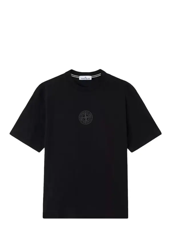 Stone Island Logo-detail T-shirt - Black