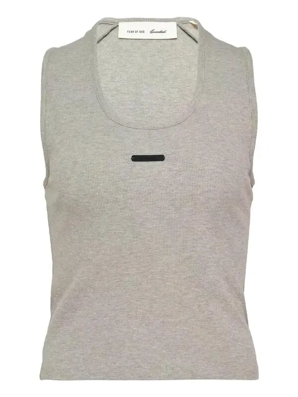Fear Of God Logo-patch Tank Top - Grey