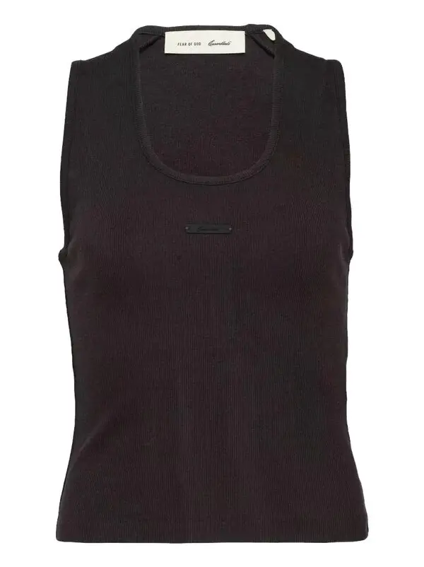 Fear Of God Logo-patch Tank Top - Black