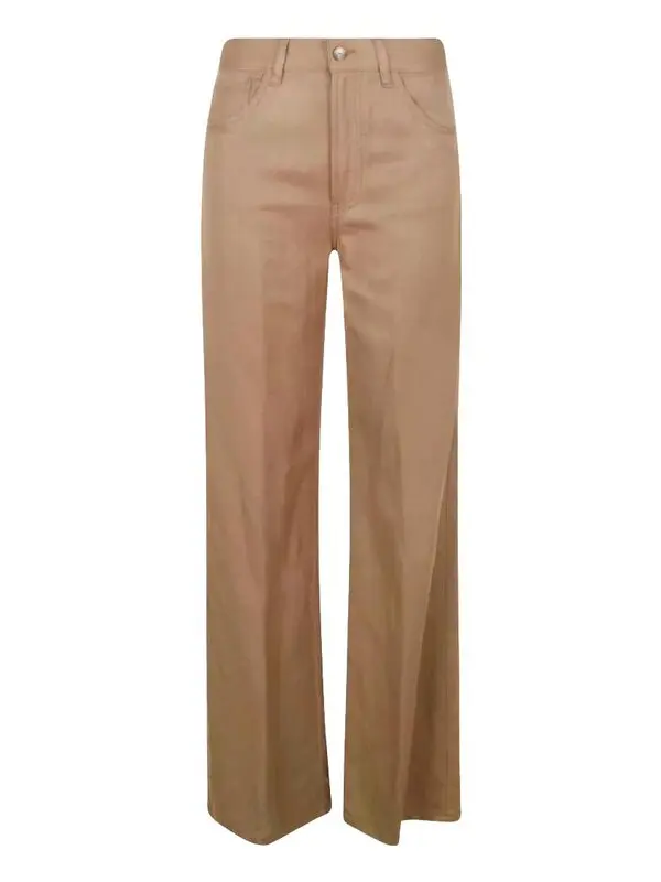 DONDUP Logo-plaque Wide-leg Jeans - Neutrals