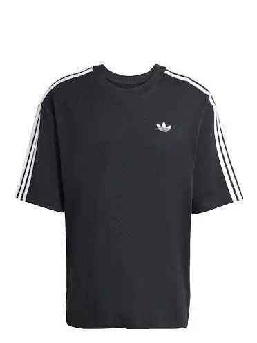 Adidas Adicolor 3stripes Oversized Tee Shirt - Black
