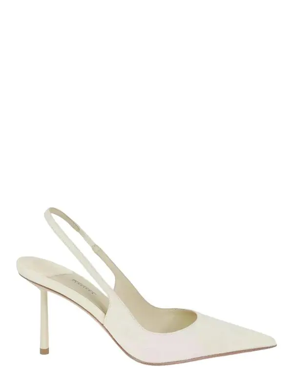 LE SILLA Pointed-toe Slingback Pumps - Neutrals