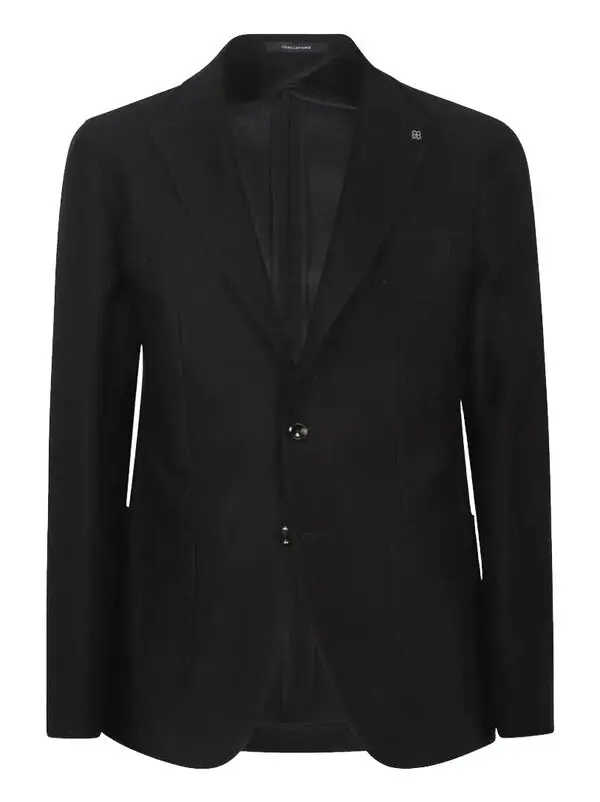 Tagliatore Textured Single-breasted Blazer - Black