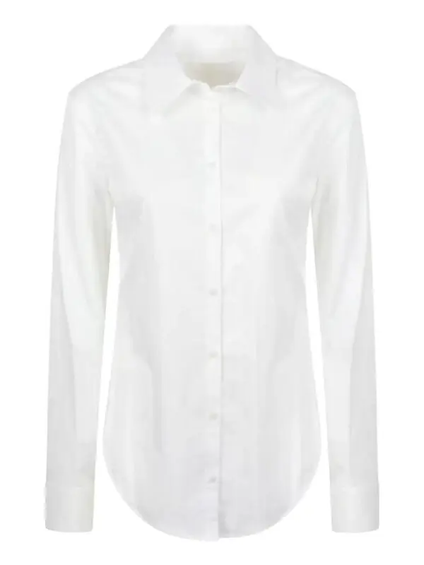 DONDUP Logo-plaque Button-up Shirt - White