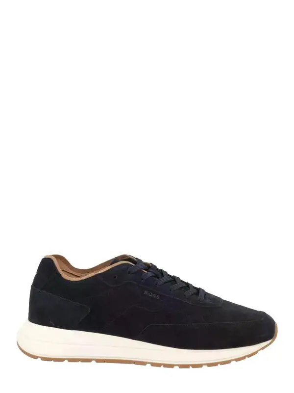 BOSS Perforated Suede Sneakers - Blue