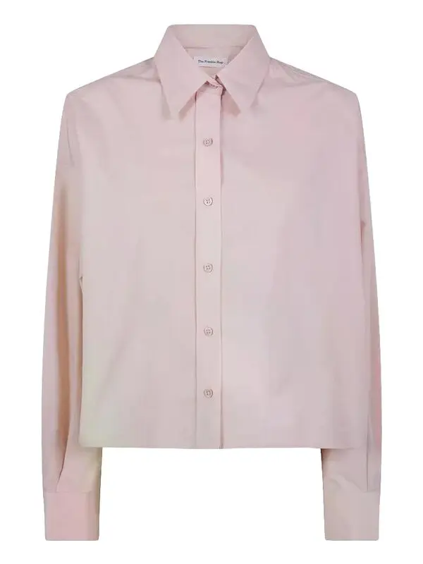 THE FRANKIE SHOP Arlene Dropped-shoulder Button-up Shirt - Pink
