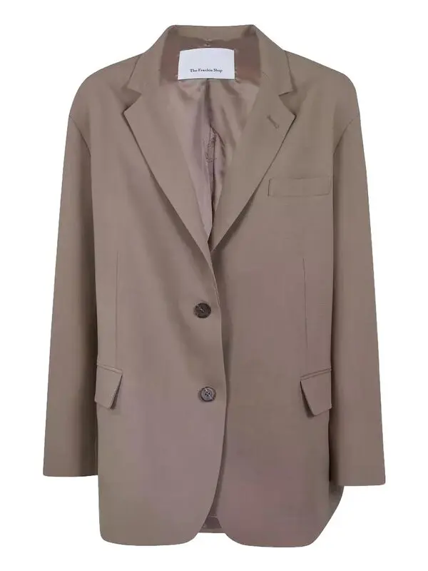 THE FRANKIE SHOP Bea Oversized Blazer - Neutrals