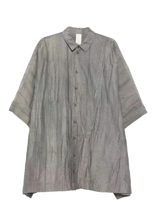 Soh Crinkled-effect Shirt - Grey
