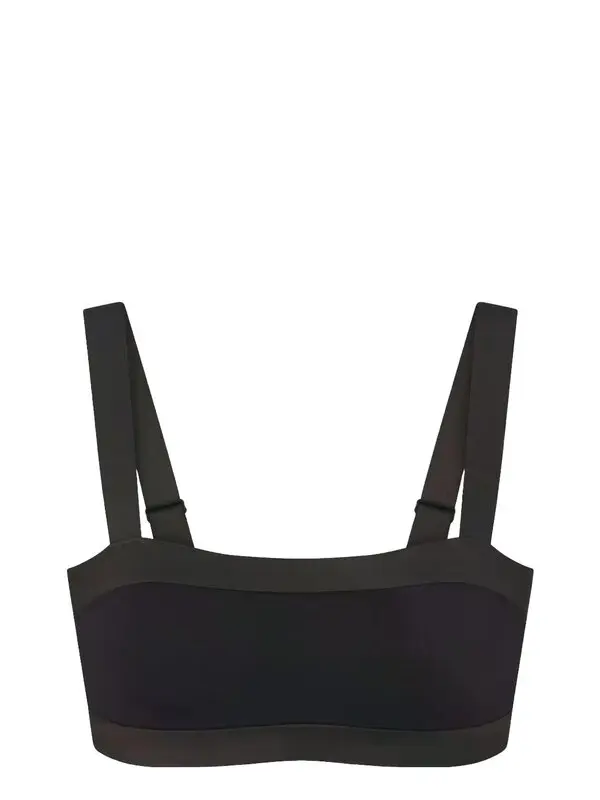 SKIMS X Straight-neck Sports Bra - Black