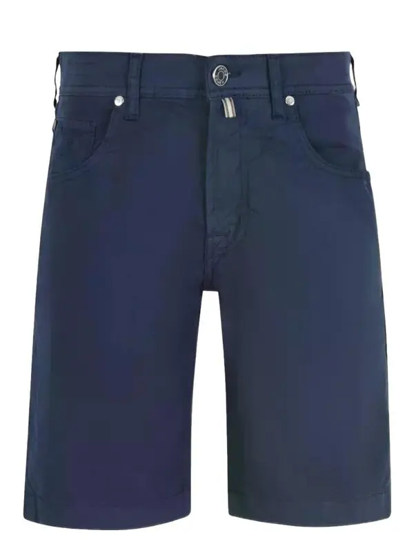 Jacob Cohen Logo Patch Five-pocket Shorts - Blue
