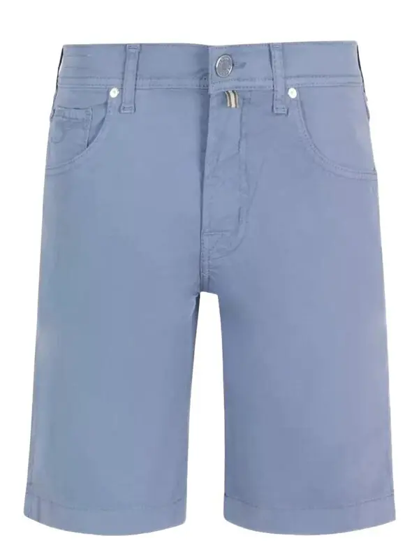 Jacob Cohen Logo-patch Five-pocket Shorts - Blue