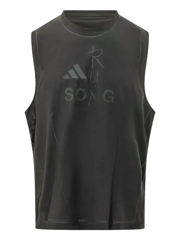 Adidas Logo-print Tank Top - Grey