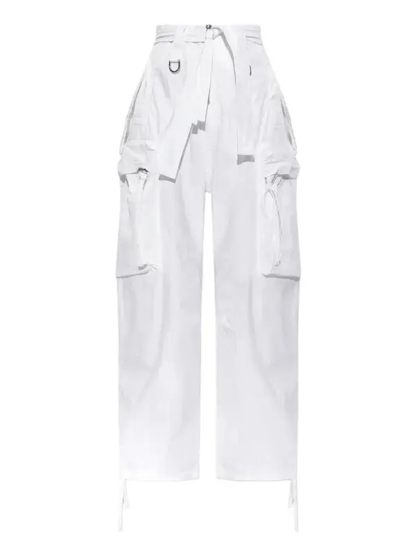Dsquared2 Belted Cargo-pocket Trousers - White