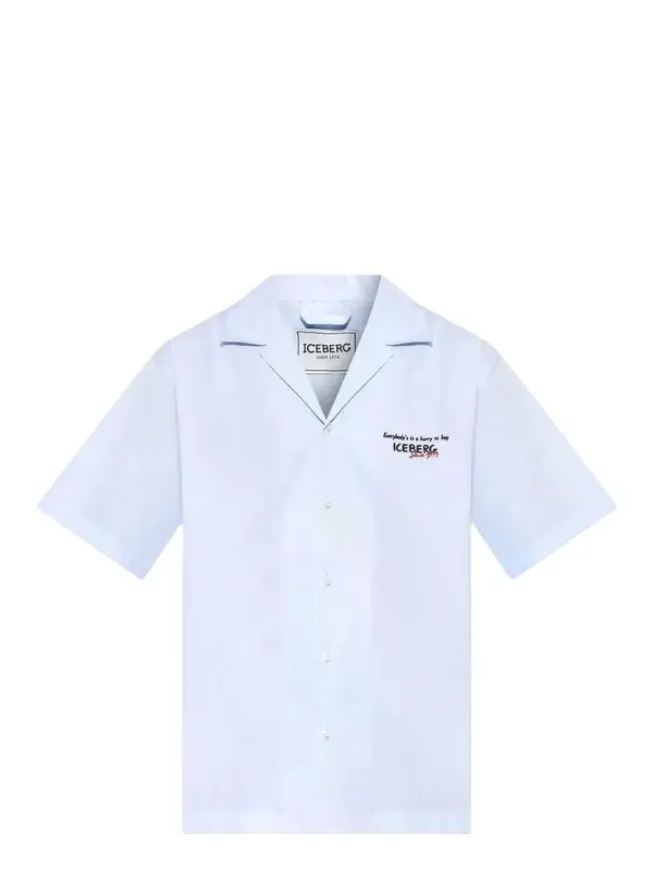 Iceberg X Peanuts Cotton Shirt - Blue