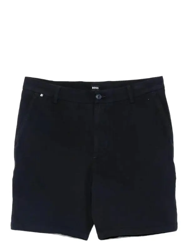 BOSS Logo-detail Chino Shorts - Blue