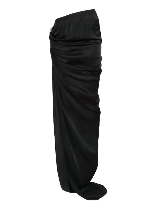 Rick Owens Draped Asymmetric Skirt - Black