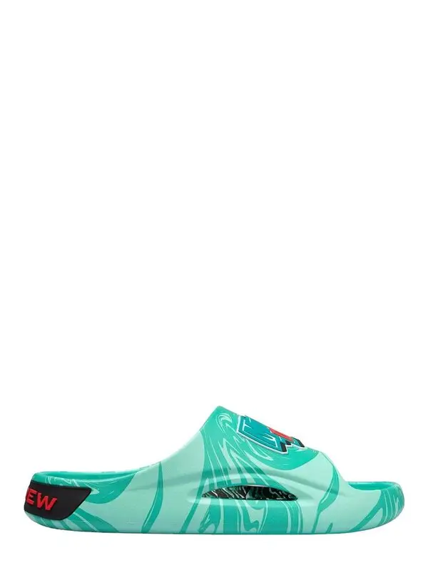 GROUND UP Comfort Slide Sandals - Teal