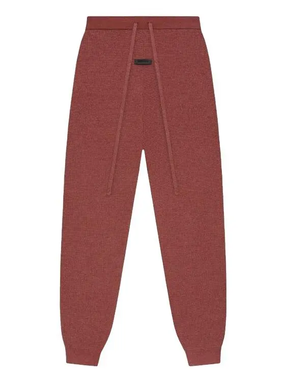 Fear Of God Essentials Waffle Fitted Sweatpants - Crimson