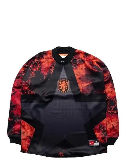 Nike Netherlands Authentic Goalkeeper Jersey - Black/hyper Crimson