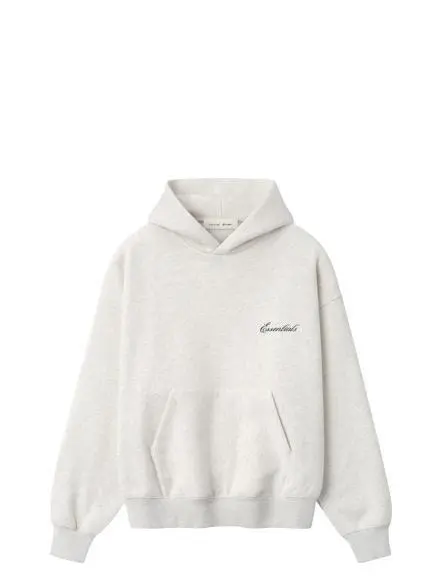Fear Of God Essentials Signature Ss26 Classic Hoodie - Oatmeal Heather