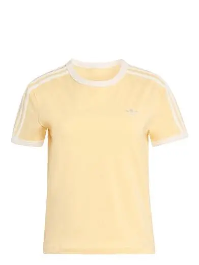Adidas 3 Stripes Slim Tee - Orange Tint/off White