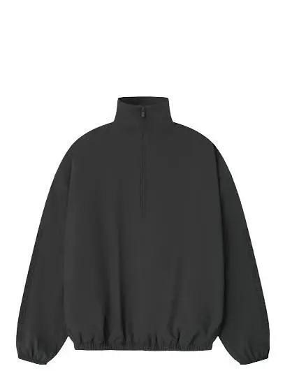 Fear Of God Essentials Nylon Half Zip Track Jacket - Iron Grey