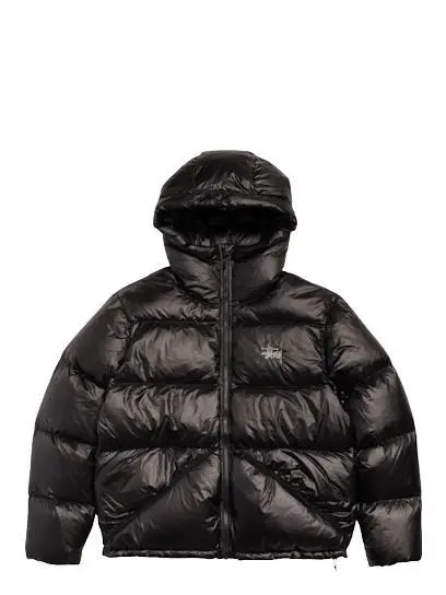 StÜssy Micro Ripstop Down Parka - Jet Black