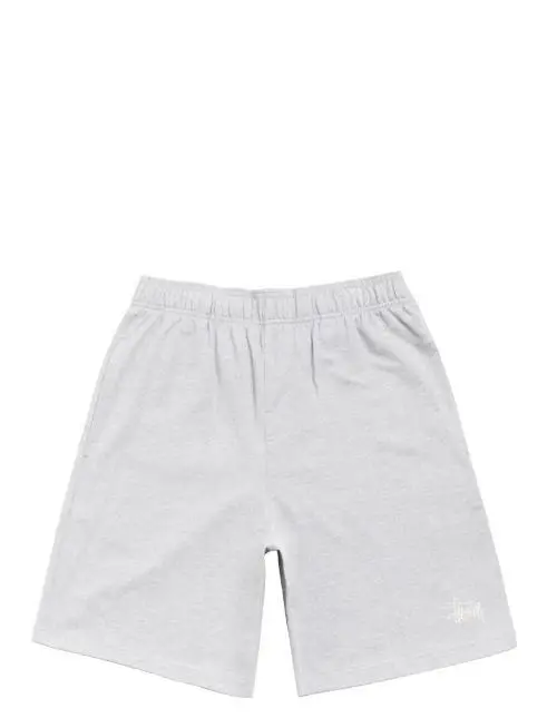 StÜssy Stock Logo Shorts - Gray Heather