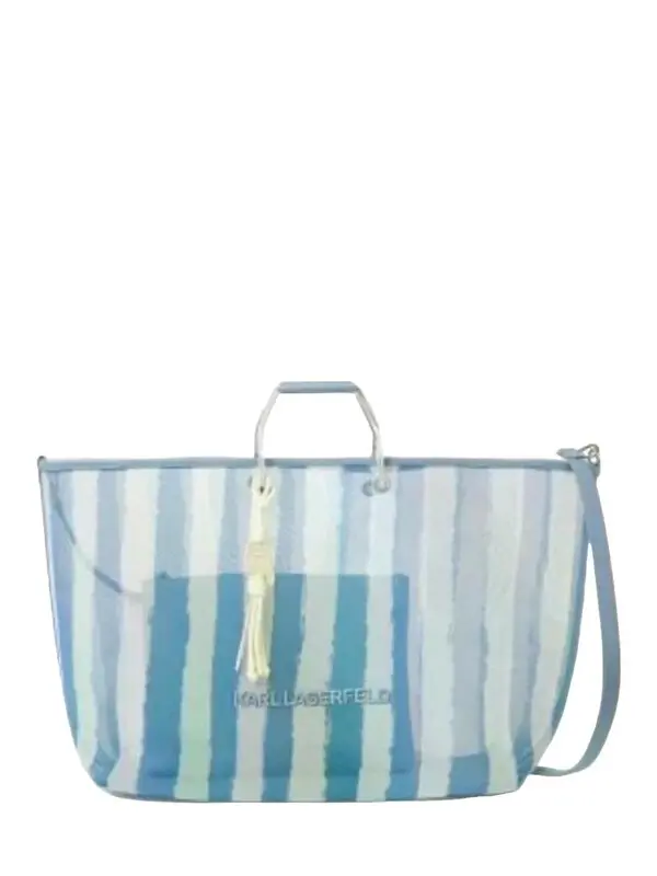 Karl Lagerfeld Ikon Mesh Tote Bag - Blue