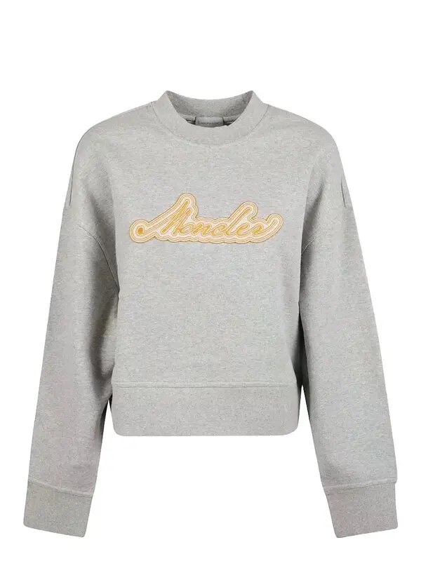 Moncler Logo-patch Sweater - Grey