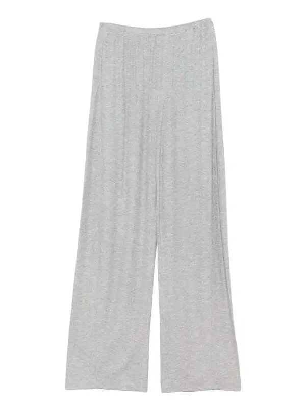 Nanushka Zoela Ribbed Barrel-leg Trousers - Grey