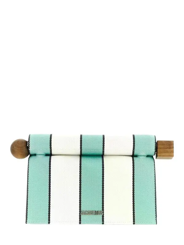 Jacquemus Rond Carré Clutch Bag - White