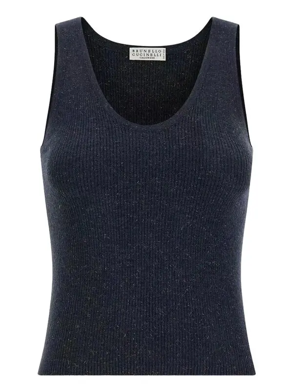 Brunello Cucinelli Ribbed Tank Top - Blue