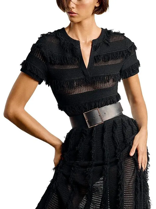 Max Mara Mxmgrazia Knitted Dress - Black
