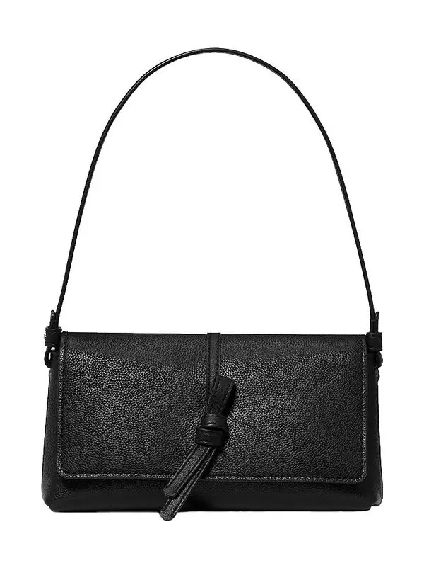 Kate Spade New York Loop Small Leather Shoulder Bag - Black