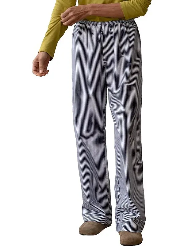 Donni. The Pop Stripe Simple Pants - Navy Stripe