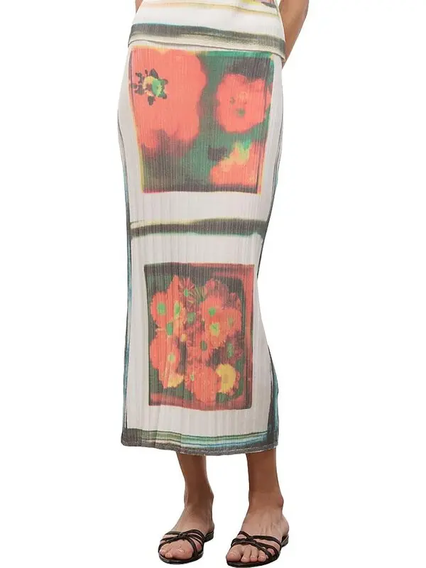 Staud Noemi Printed Skirt - Superbloom