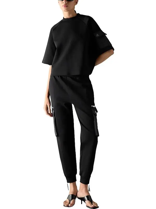 Moose Knuckles Mix Media Joggers - Black
