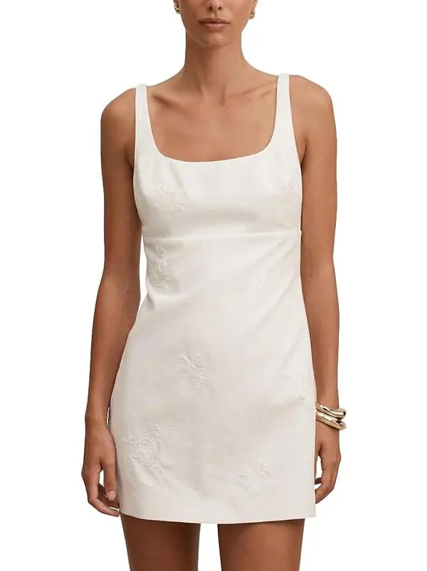 EVER NEW Evangeline Embellished Mini Dress - Porcelain